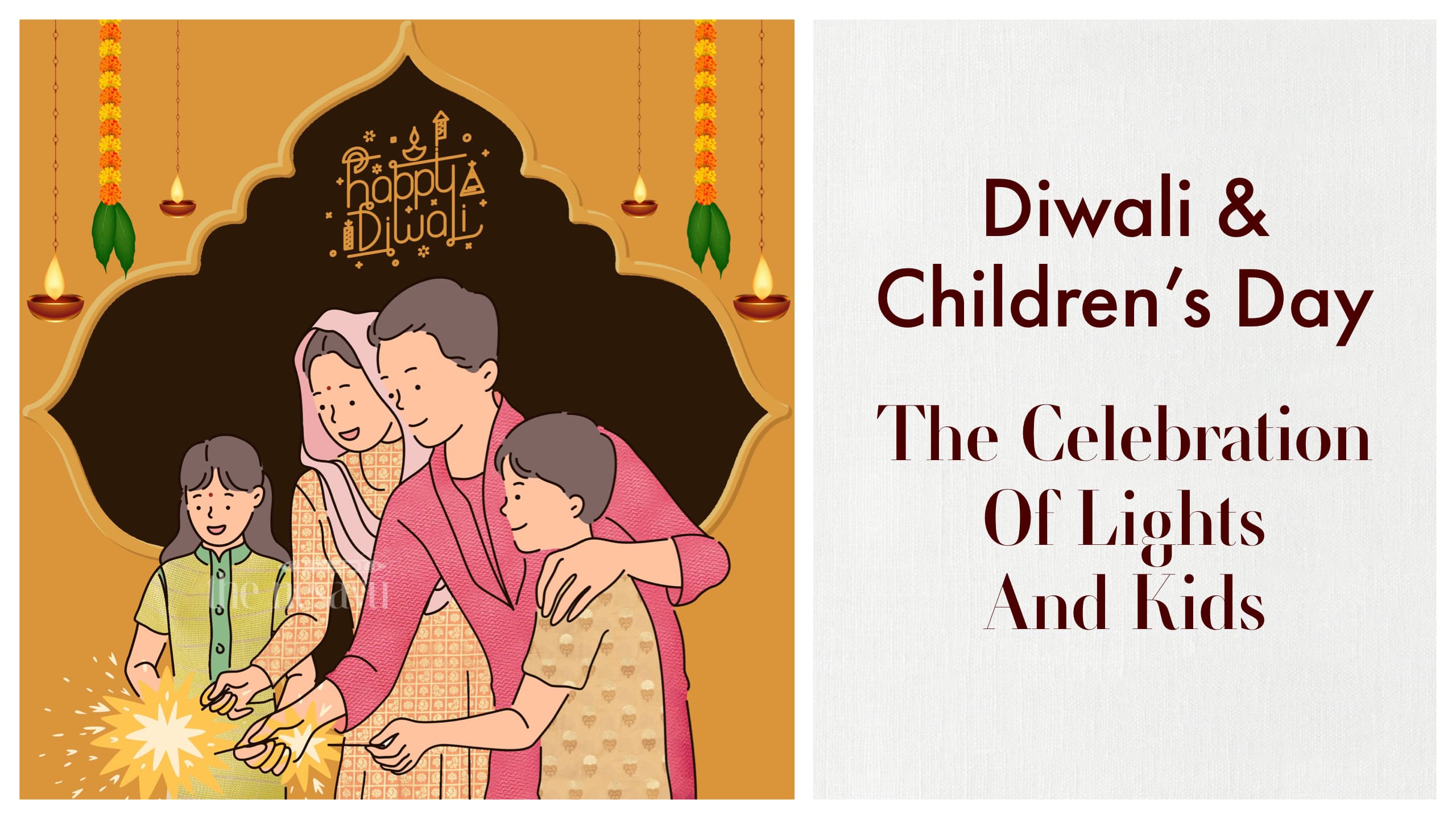Diwali & Children's Day: The Celebration Of Lights And Kids – The Nesavu