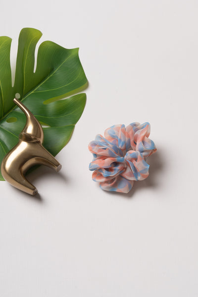 Delicate Azure Hued Scrunchie | Perfect Blend of Elegance and Charm ...