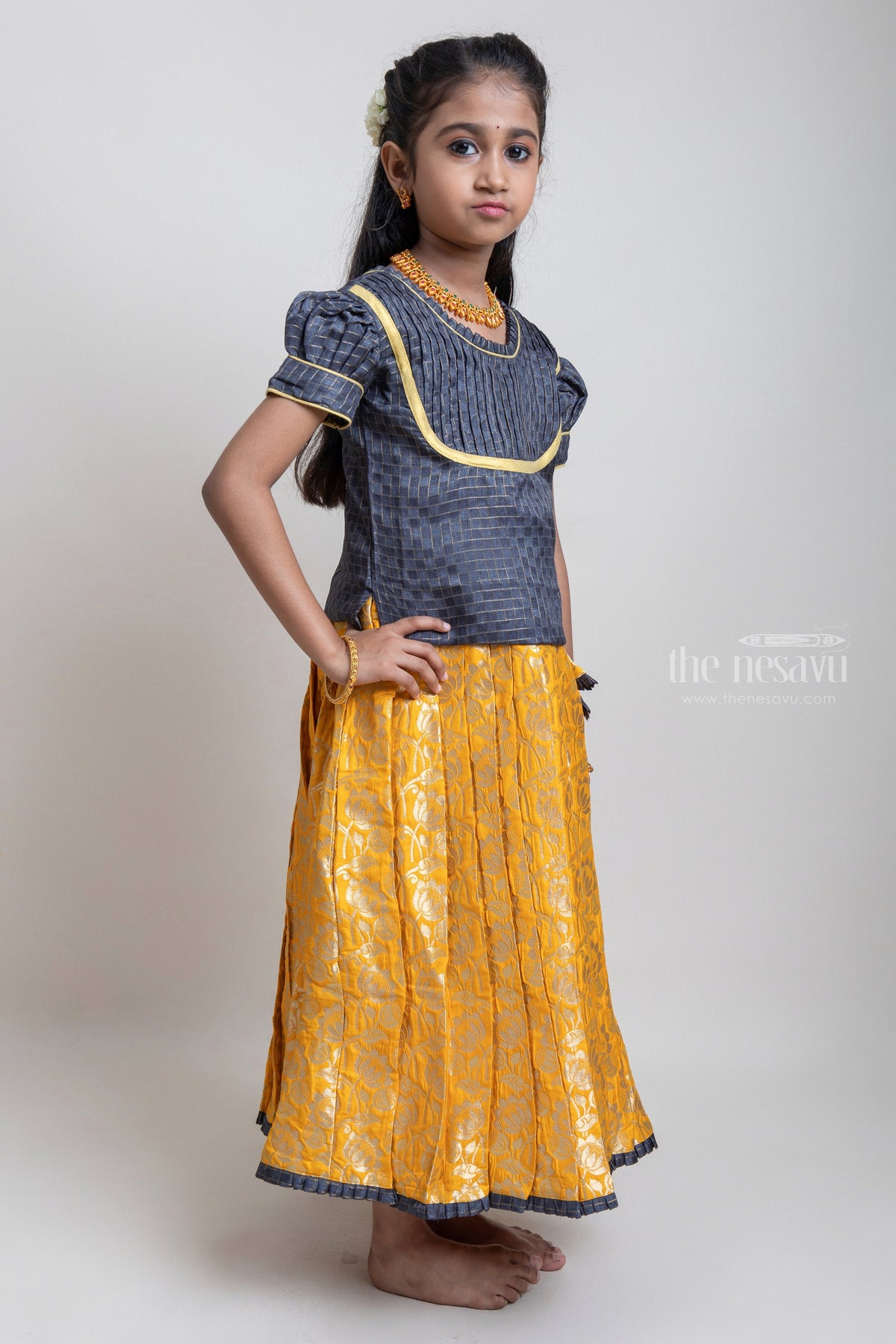 Silk Pavada For Girls | Premium Silk Frock Onine | The Nesavu – The Nesavu