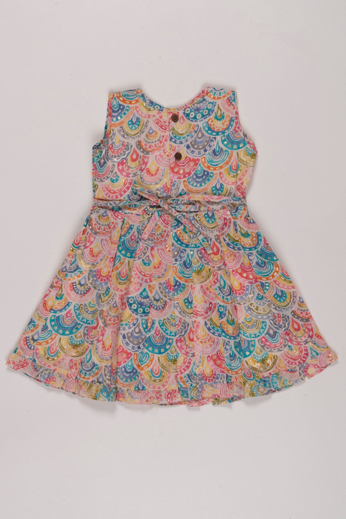 Vibrant Paisley Cotton Frock for Girls | Fun & Colorful Summer Dress ...