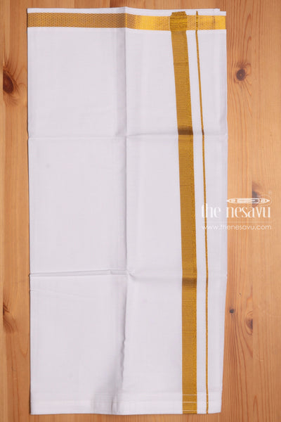 Elegant Boys White Gold Dothi | Traditional Indian Festive Wear | The ...