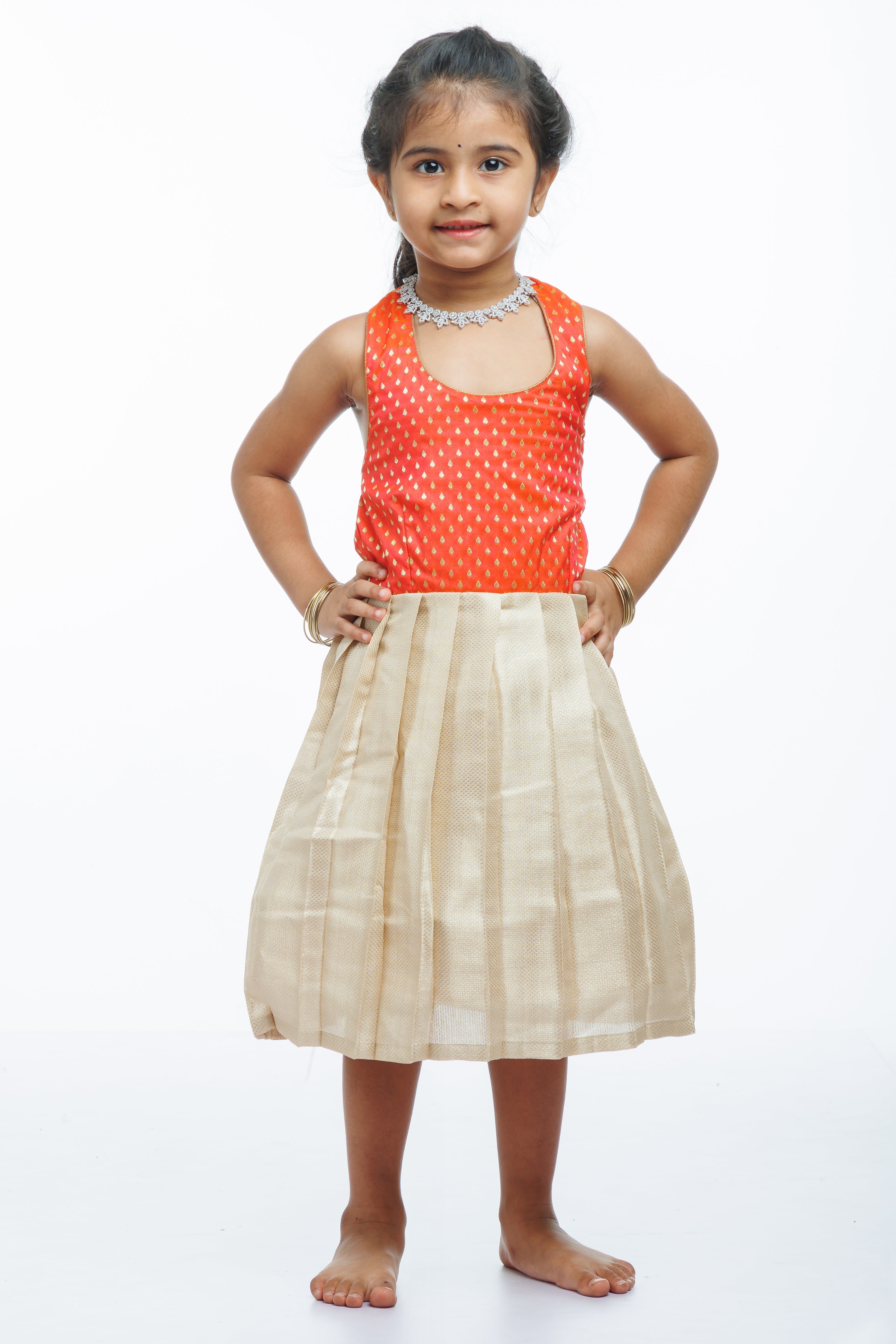 Buy Traditional Kerala Pattu Silk Frocks Online | Perfect for Onam ...