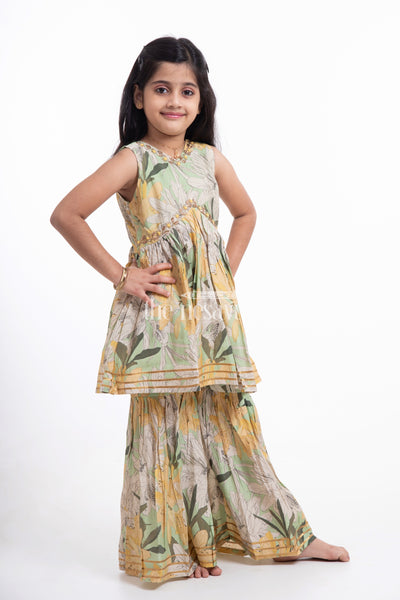 Nesavu Modal Silk Sharara Choli Design for Girls | Dussehra and Diwali ...