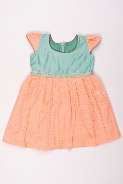 South Indian Kanchipuram Ethnic Pattu Frocks Silk Gown Online | Nesavu ...