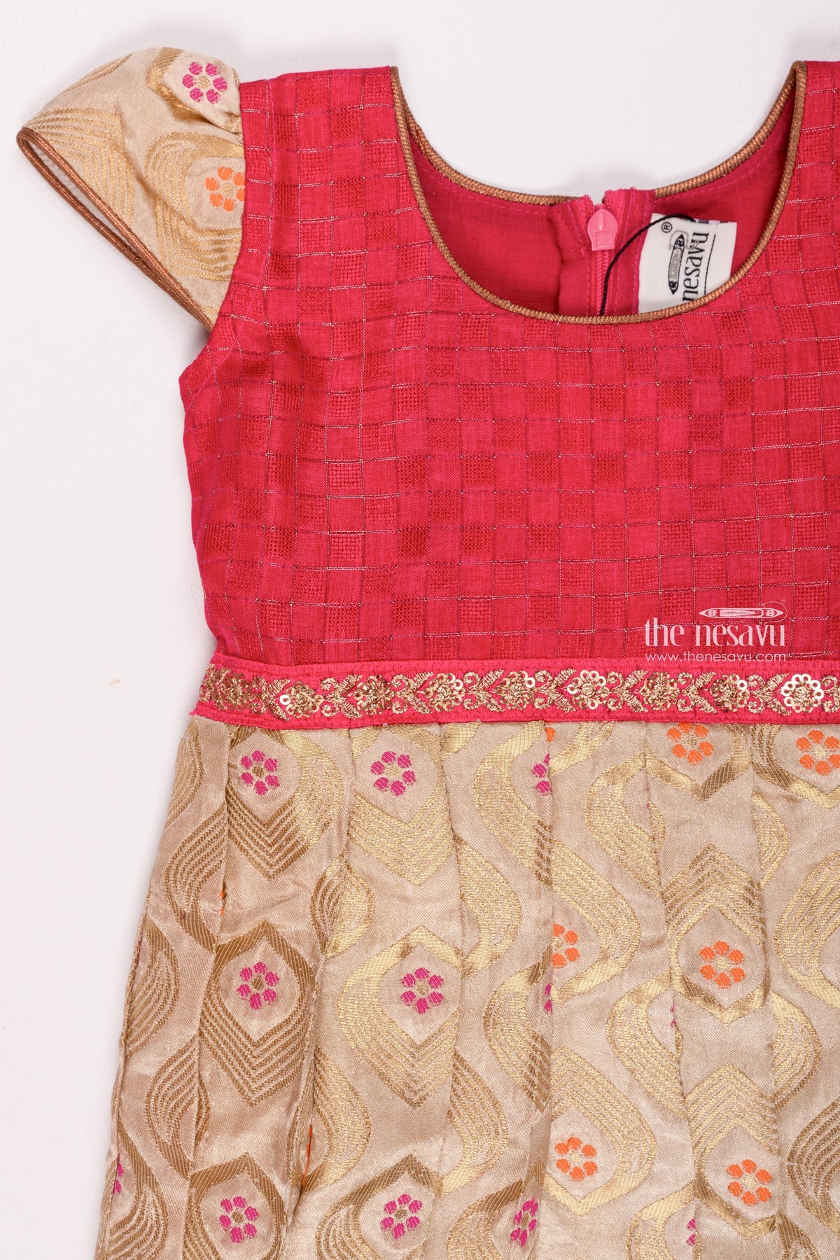 Floral Designer Dress | Latest Design Silk Frock for Girls | The Nesavu ...