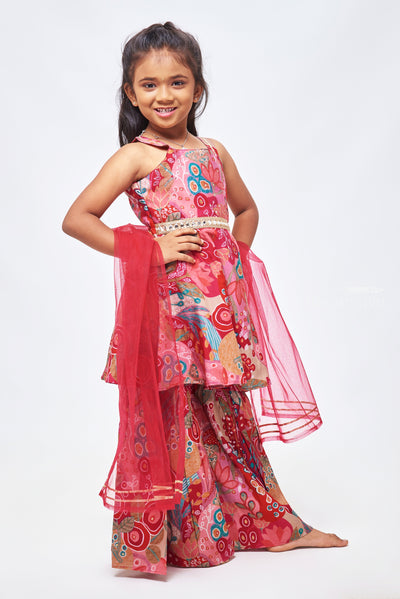 Sequin Kurti and Gharara for Children | The Nesavu – The Nesavu