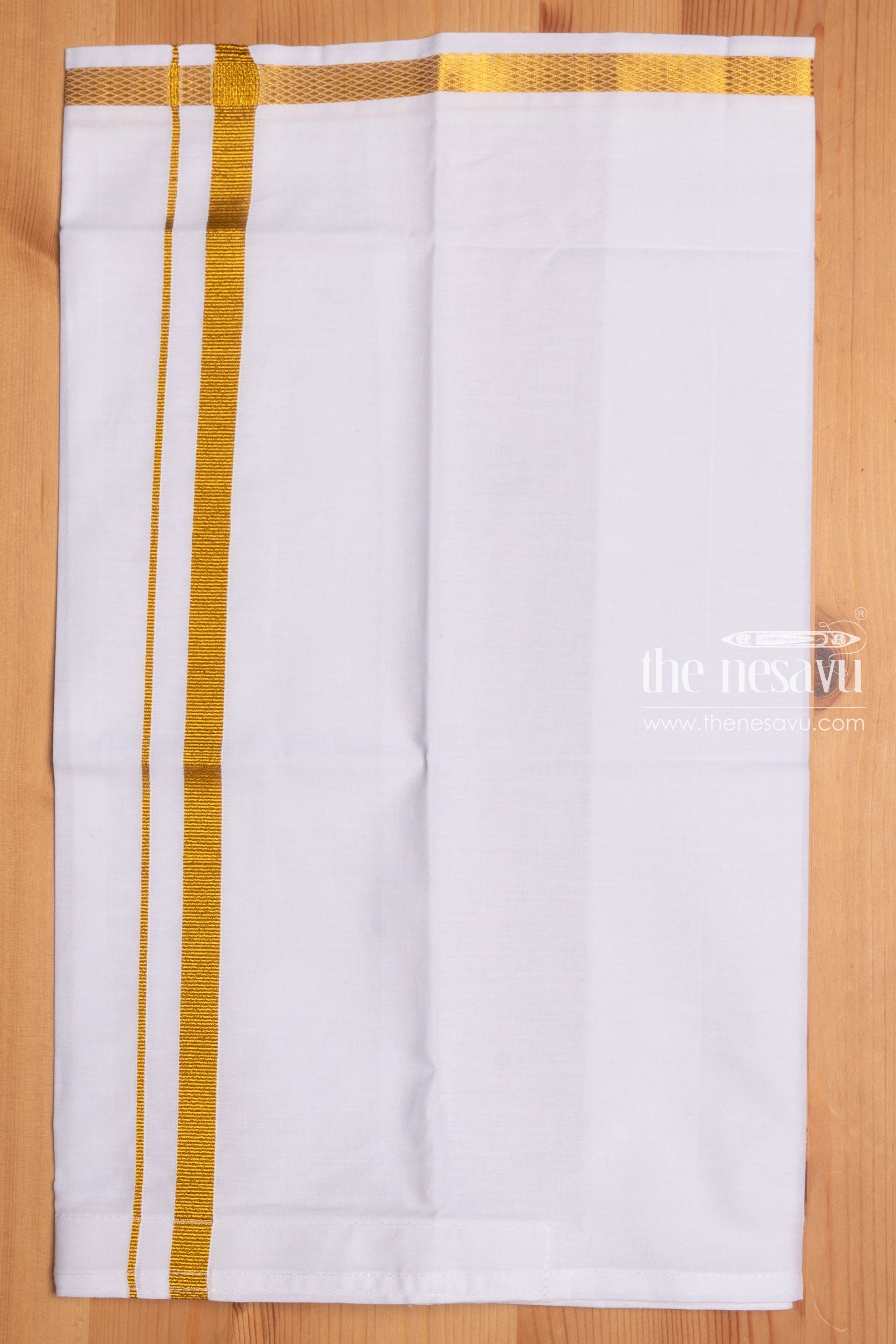 Boys White and Gold Traditional Vesti/Dothi | Ethnic Indian Clothing ...