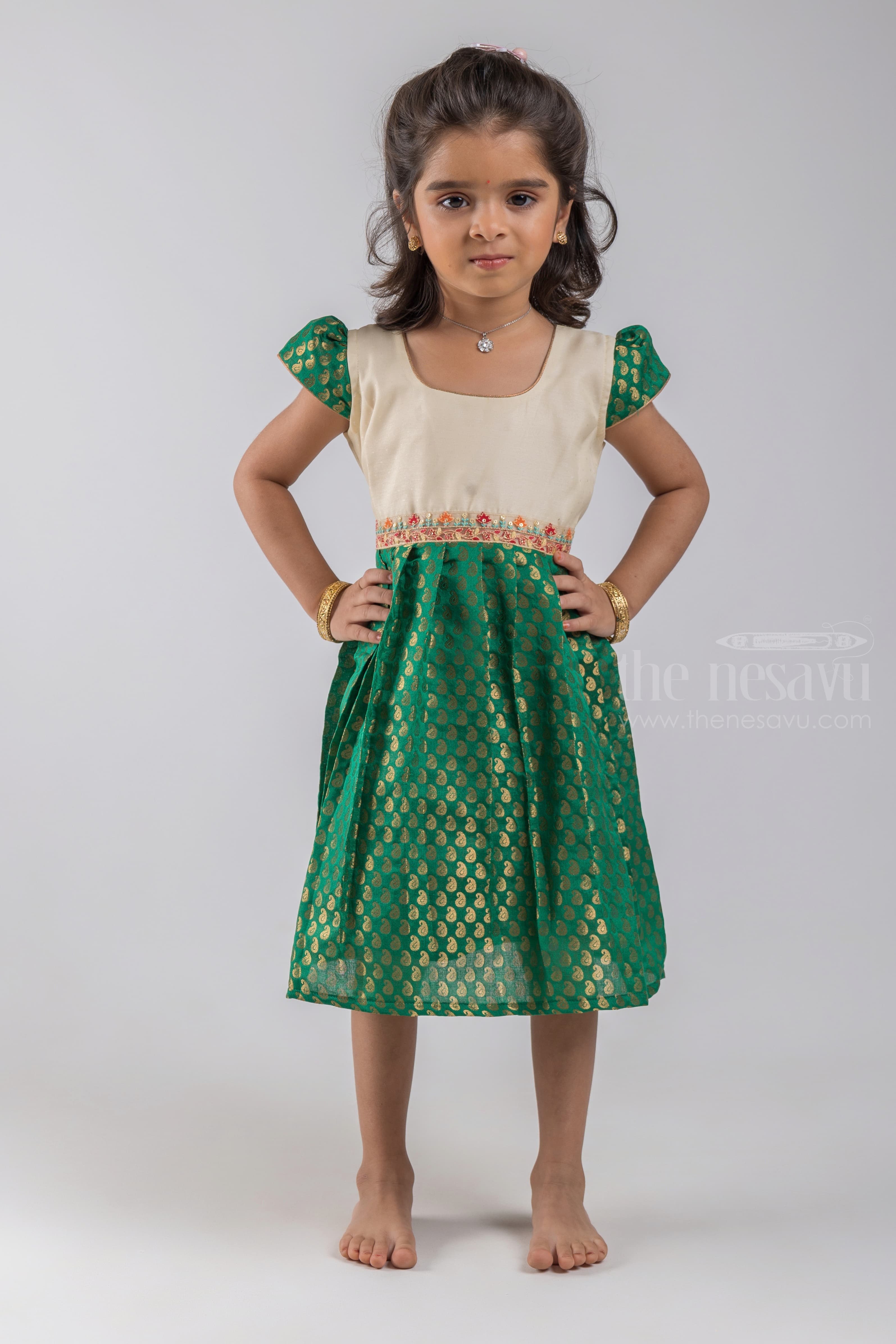 Traditional Silk Frock Collection | Ethnic Wear For Girls | The Nesavu ...